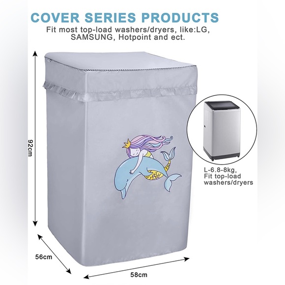 Other | Rayyan Washing Machine Cover 4 Sides Wrapping Waterproof | Poshmark